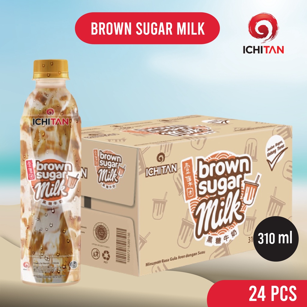 Jual Ichitan Brown Sugar Milk 1 Kardus Isi 24 Botol @310ml | Shopee Indonesia