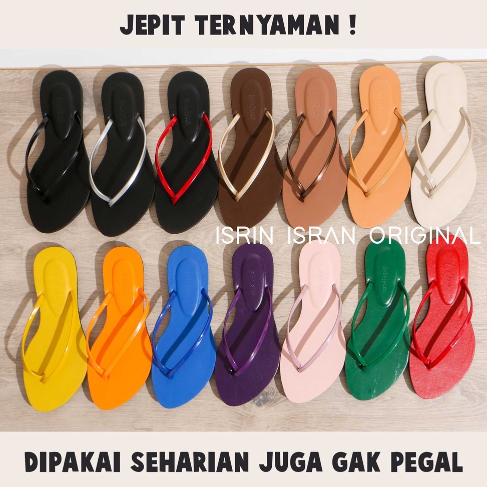 Jual WAN.22Jn23ᴮ JEPIT PART 2 ISRIN ISRAN ORIGINAL Sandal Jepit Wanita Teplek | Shopee Indonesia