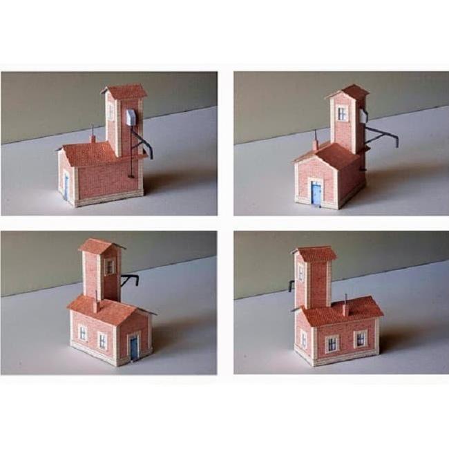 Jual DIY Papercraft Diorama Depot Air Stasiun Kereta Skala 1-160 ...