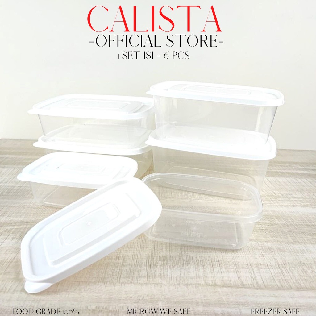 Jual FOOD CONTAINER LUNCH BOX CALISTA FURANO SET / ISI 6 PCS PUTIH ...