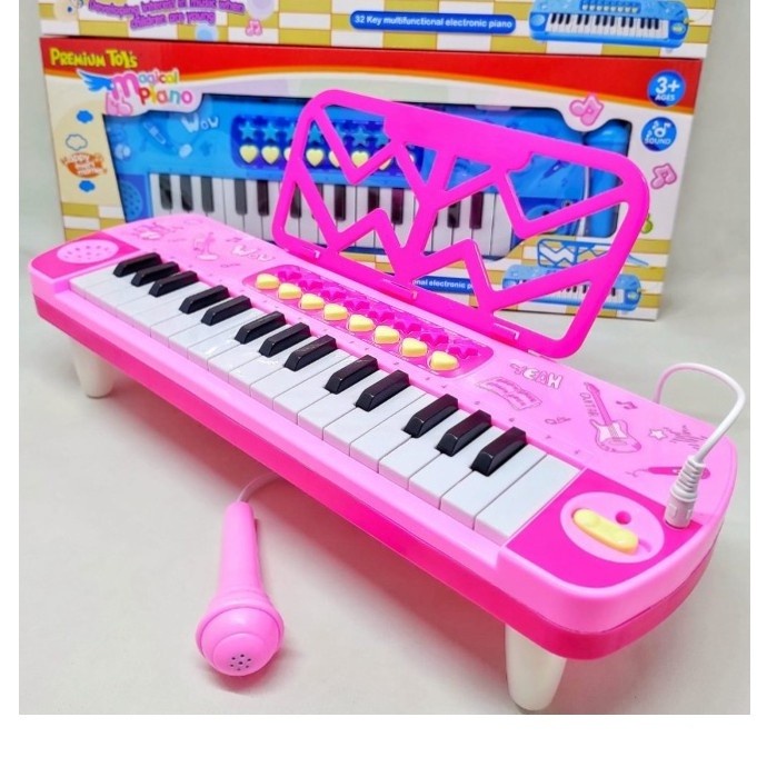 Jual Magical piano + MIC Mainan Piano Anak Alat Musik Organ Little ...