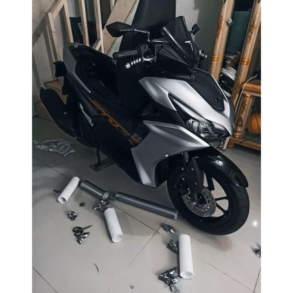 Jual stiker skotlet silver dop matte 45 cm * 1 meter silver grey dopp ...