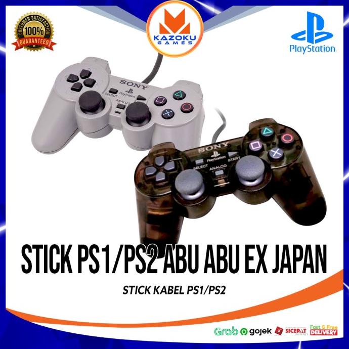 Jual Stick Ps1 Ps 1 Ps 2 Psx Controller Sony Playstation 1 Abu Abu Ex Japan | Shopee Indonesia