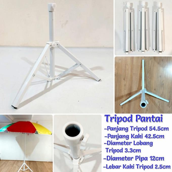 Jual kaki tripod payung pantai ukuran Besar dan ukuran kecil | Shopee ...