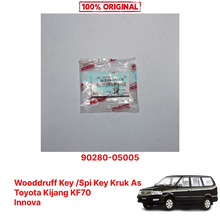 Jual Wooddruff Key /Spi Key Kruk As Toyota Kijang KF70 Innova (90280 ...