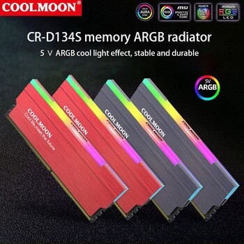 Jual HEATSINK RAM RGB COOLMOON ARGB COOLER SHELL ALUMINUM DESKTOP ...