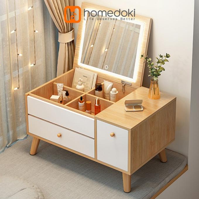 Jual Meja Rias LED Minimalis / Meja Rias LED / Meja Lantai / Meja Kamar ...