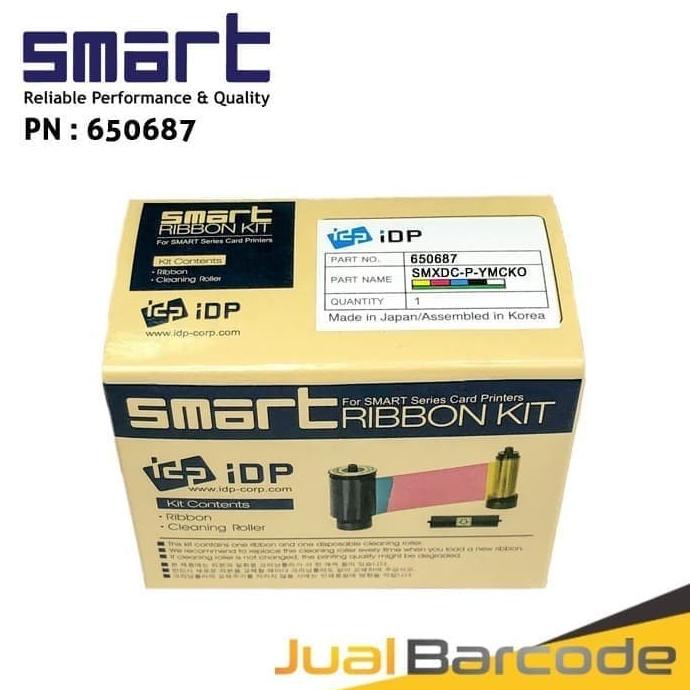 Jual IDP RIBBON KIT ID CARD PRINTER SMART 50 COLOR YMCKO ( PN : 650687 ...