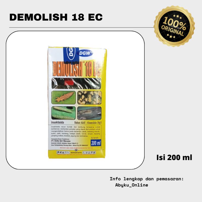 Jual INSEKTISIDA DEMOLISH 18EC 200ML | Shopee Indonesia