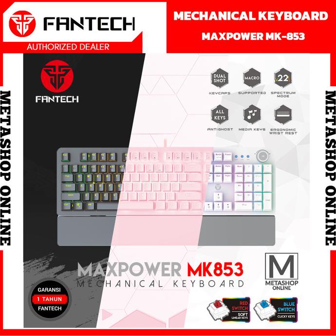 Jual Fantech MAXPOWER MK853 Mechanical Keyboard Gaming RGB | Shopee ...
