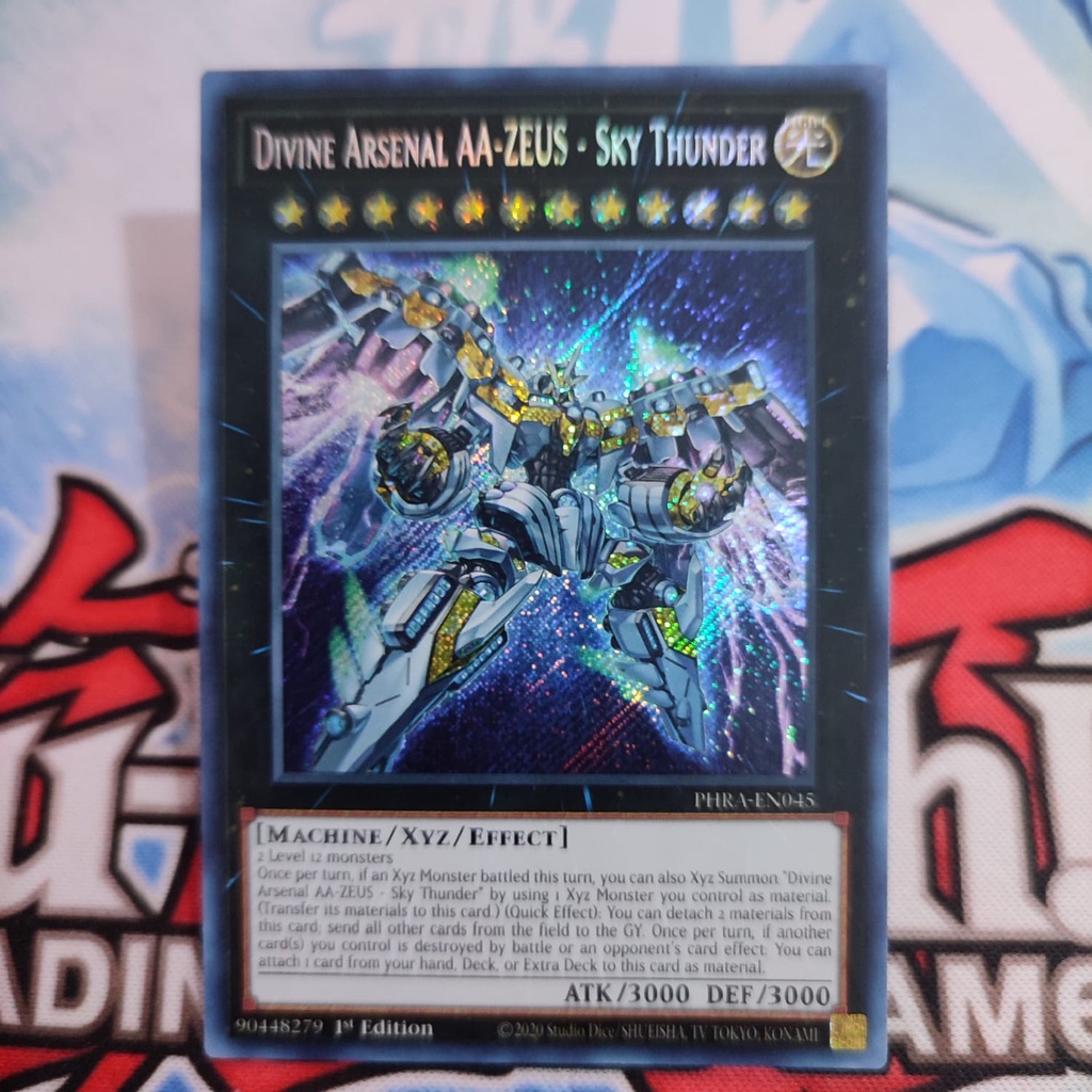 Jual Yugioh Divine Arsenal Aa Zeus Sky Thunder Phra Secret Rare 1st Original Shopee Indonesia