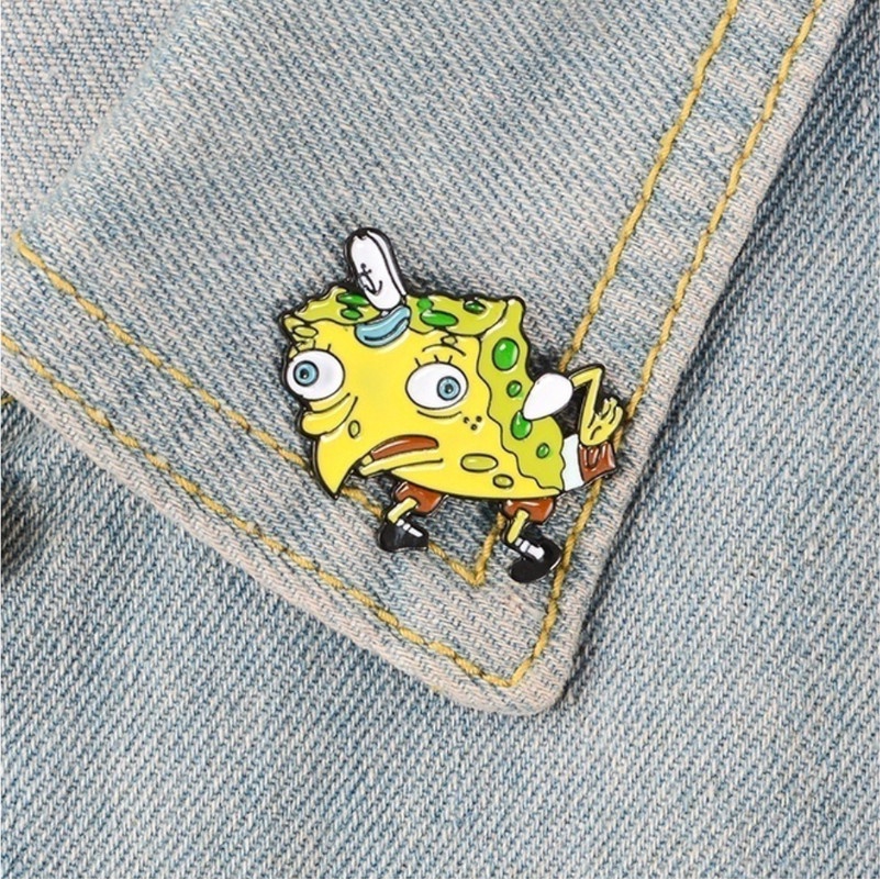 Jual Enamel Pin "Spongebob Meme" | Shopee Indonesia