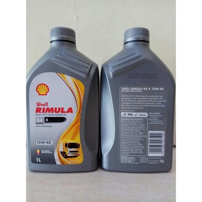 Jual Oli Diesel / Oli Mobil / Oli Mesin SHELL RIMULA R4X 15W-40 @1 ...