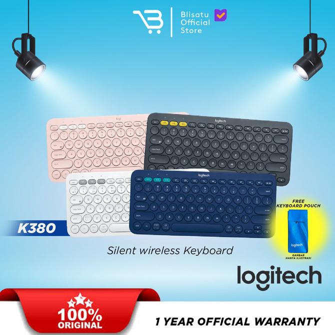 Jual Logitech K380 Multi Device Bluetooth Keyboard - Biru | Shopee ...