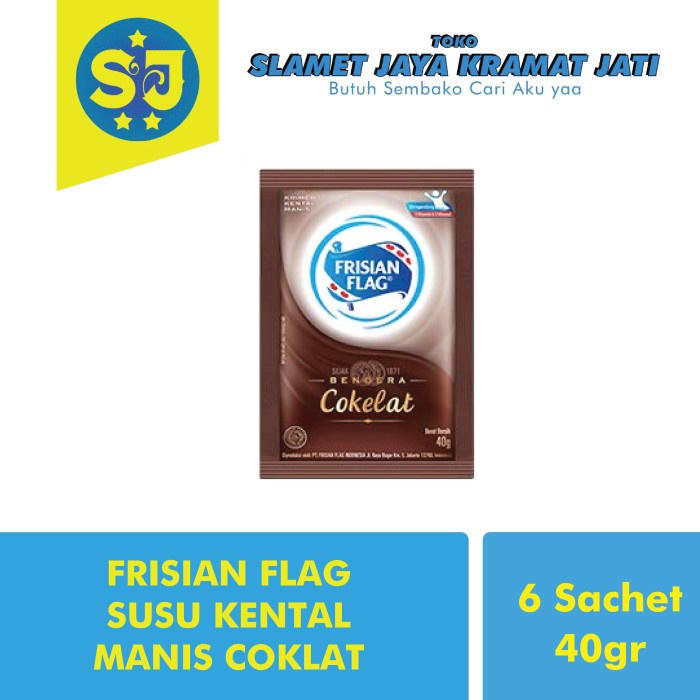 Jual 1 Dus Susu Bendera Kental Manis Frisian Flag Sachet Coklat 120X40G ...