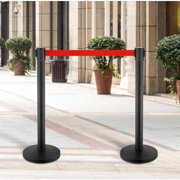 Jual Queue Line Tiang Antrian Hitam 2M | Shopee Indonesia