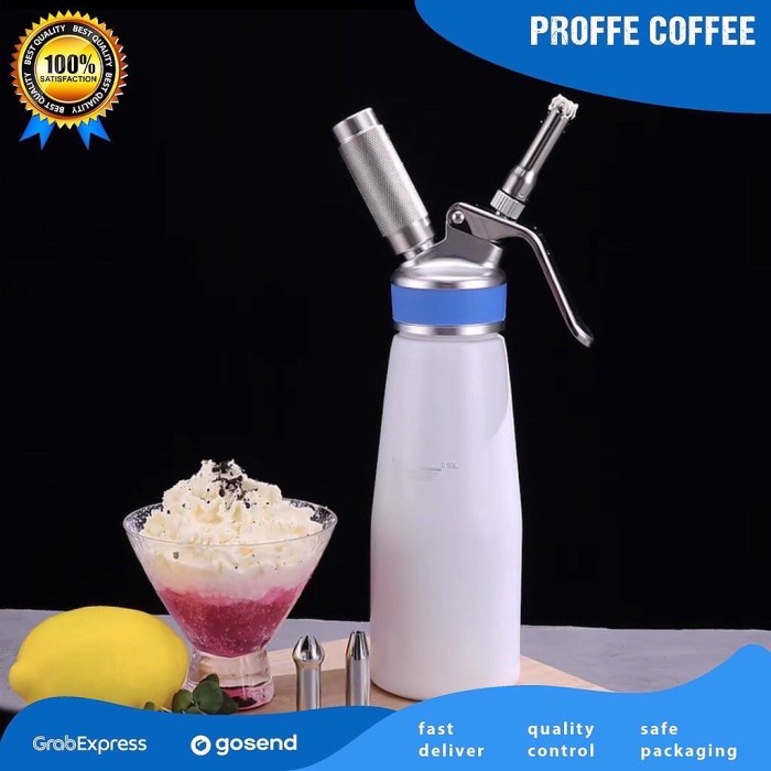Jual Bestseller Whipped Cream Dispenser 500Ml Warna Putih, Whipping ...