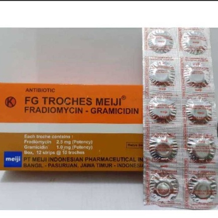 Jual FG TROCHES MEIJI 1 STRIP ISI 10 TABLET / AMANDEL / SAKIT ...