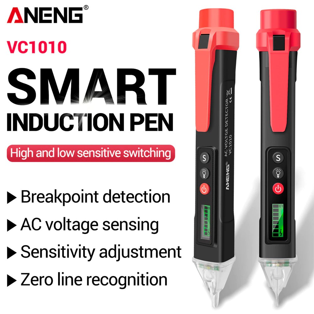Jual Tester Pen Non Contact AC Voltage Alert Detector 12V-1000V ...