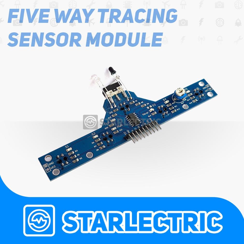 Jual DYG043 Sensor Garis 5 Channel Line Follower Avoider Sensor ...