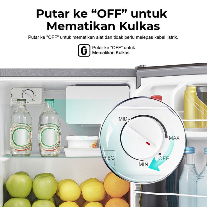 Jual Kulkas Mini Bar Portable Lemari Es Freezer Makanan Minuman Susu ...