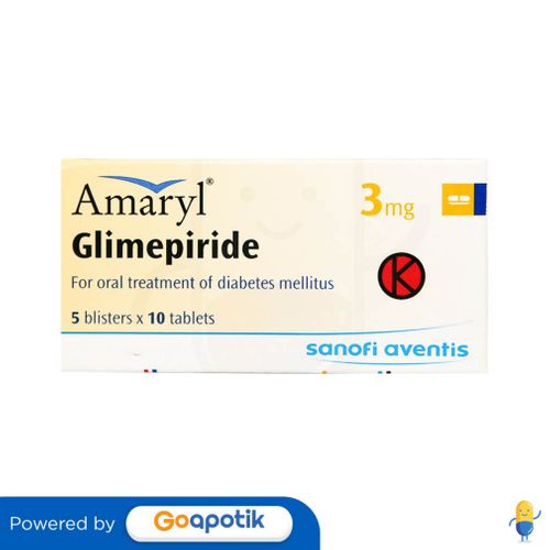 Jual AMARYL 3 MG BOX 50 TABLET | Shopee Indonesia