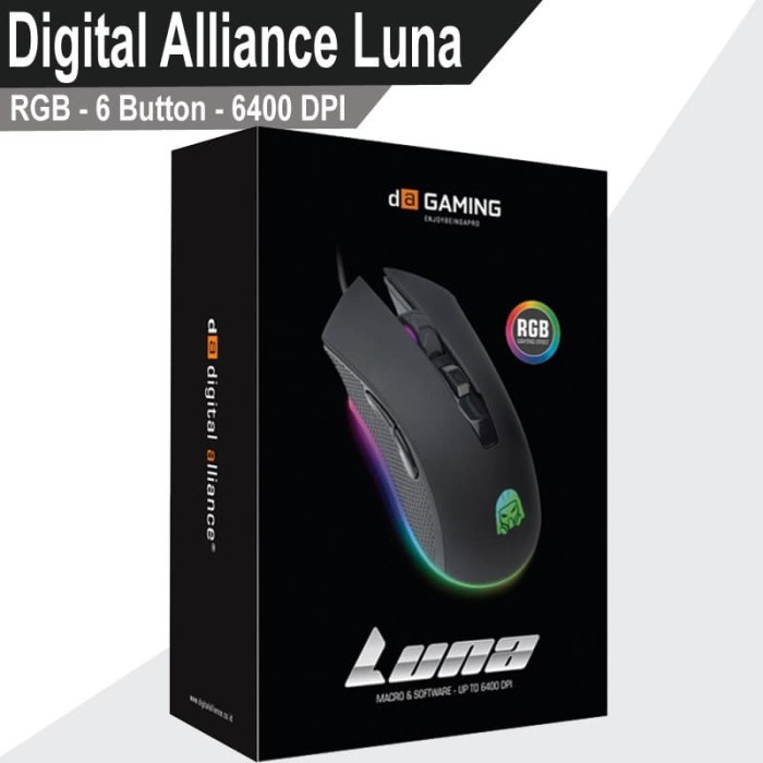 Jual Digital Alliance Luna RGB Gaming Mouse | Shopee Indonesia