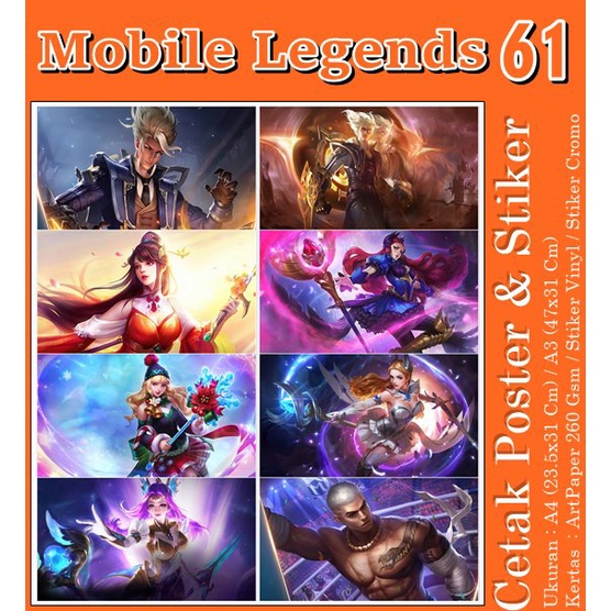 Jual Sticker Poster | Mobilelegends | Mlbb | Mobile Legends Bangbang ...