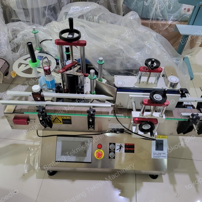 Jual mesin labelling botol sticker roll automatis | Shopee Indonesia