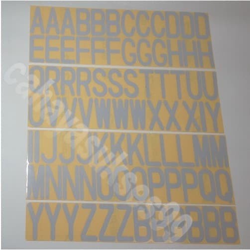 Jual Sticker Huruf Alphabet Abjad Nomor Angka Putih Font Size 7,5cm x 3 ...