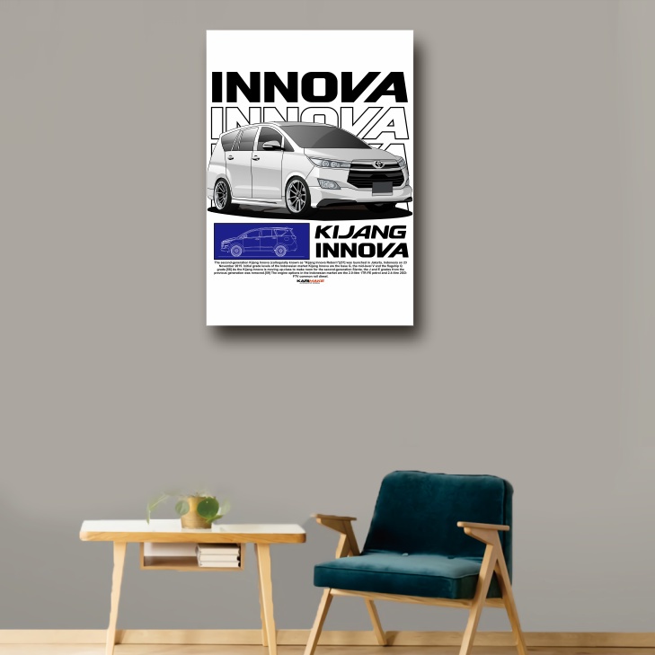 Jual KRMK Poster Kayu TOYOTA KIJANG INNOVA REBORN | Shopee Indonesia