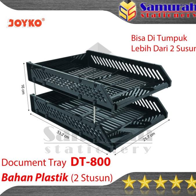 Jual Document Tray Plastik 2 Tingkat Susun DT 800 Joyko / Rak Dokument ...