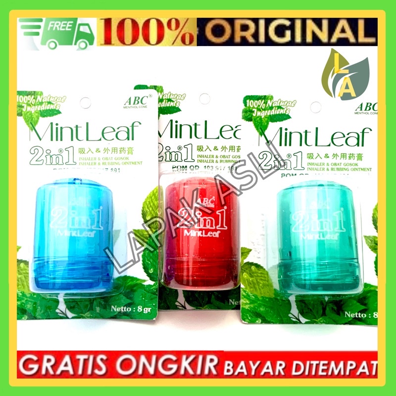Jual LPA ABC MENTHOL CONE 2 IN 1 ( 8 GRAM ) - INHALER DAN OBAT GOSOK ...