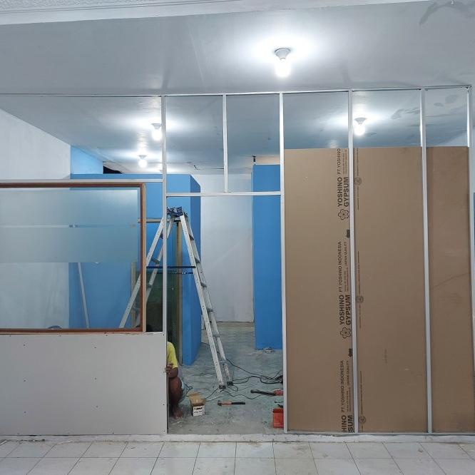 Jual Pembuatan Partisi Gypsum Sekat Ruangan Partisi Kantor Ruang Office | Shopee Indonesia
