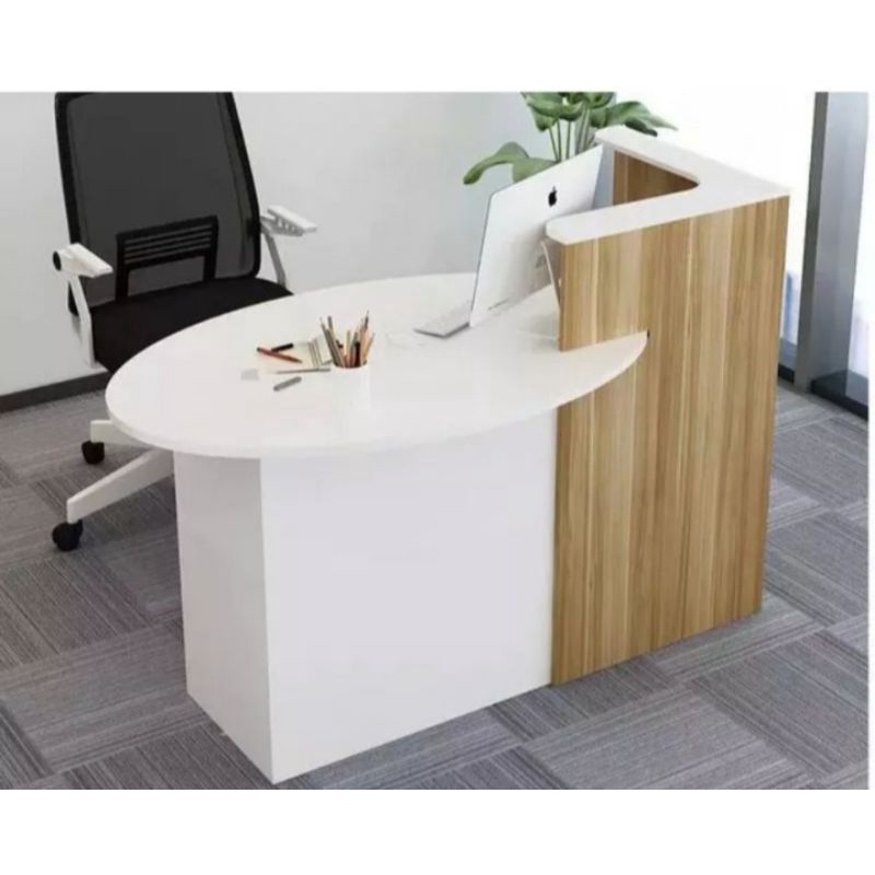 Jual Meja Resepsionis - Meja kasir - Meja kayu HPL murah | Shopee Indonesia