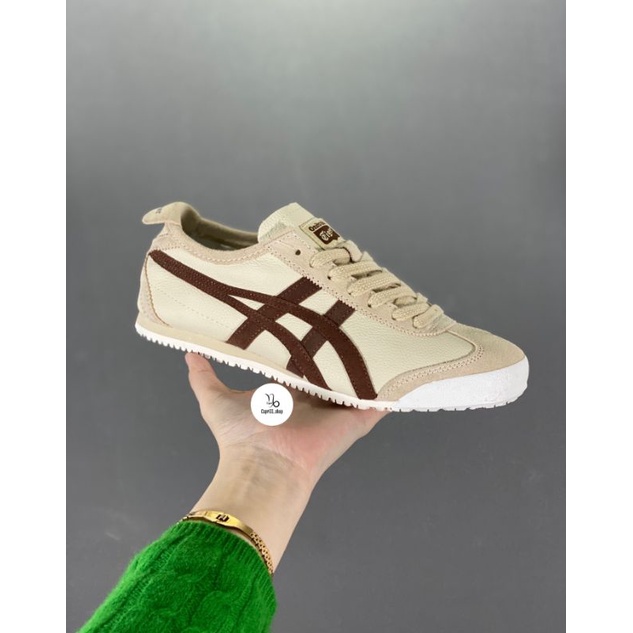 Jual Sepatu Onitsuka Mexico 66 Cream Maroon Free Kaos Kaki | Shopee ...