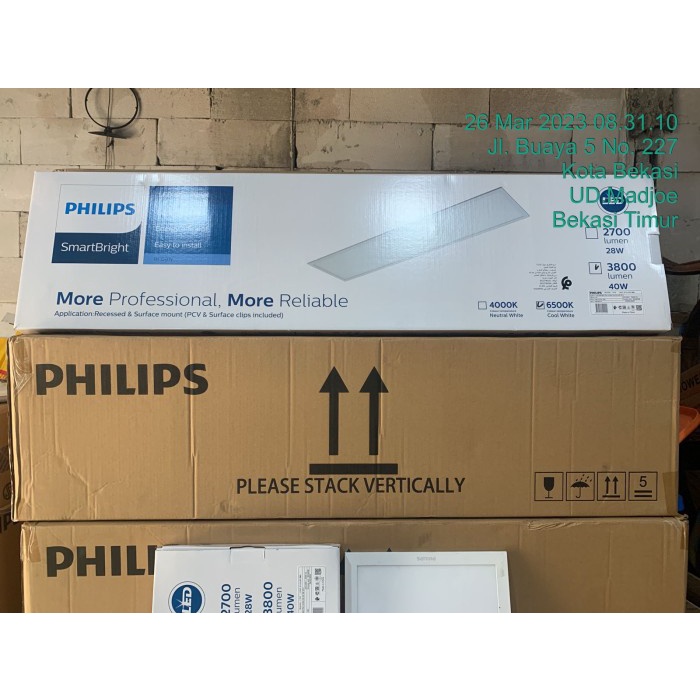 Jual Philips Smartbright Slim Panel RC091V 40W 40 Watt Gypsum 30 x 120 ...
