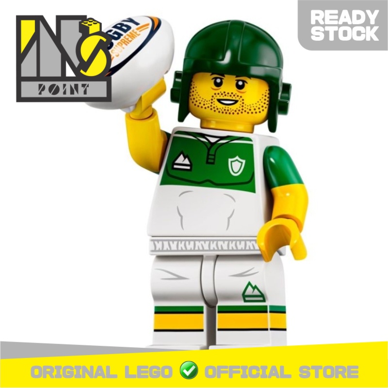 Jual LEGO 71025 - 13 - Minifigure Series 19 Rugby Player | Shopee Indonesia