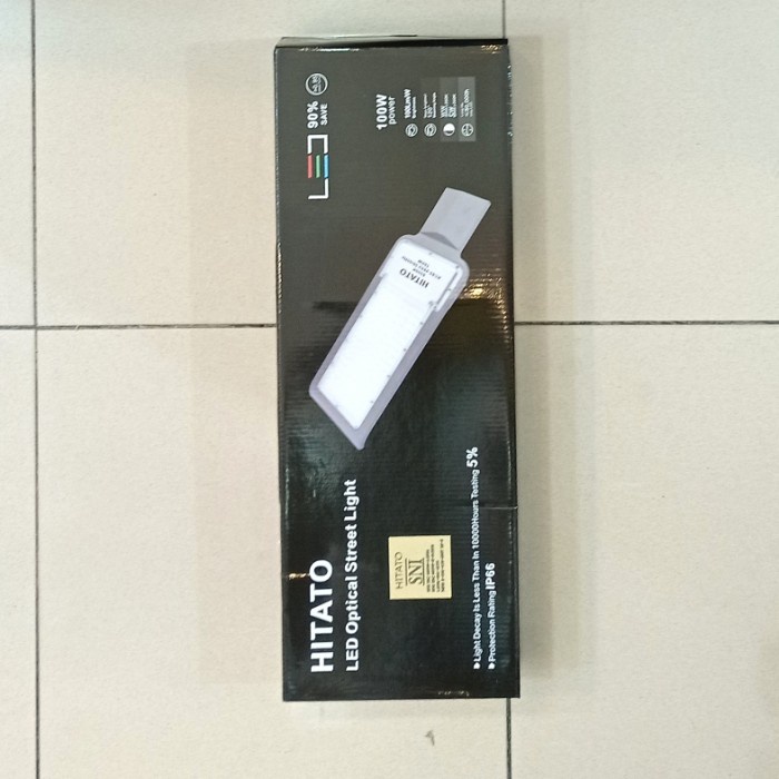 Jual lampu jalan led 100w Pju 100w lampu jalan 100w 100watt SNI hitato ...