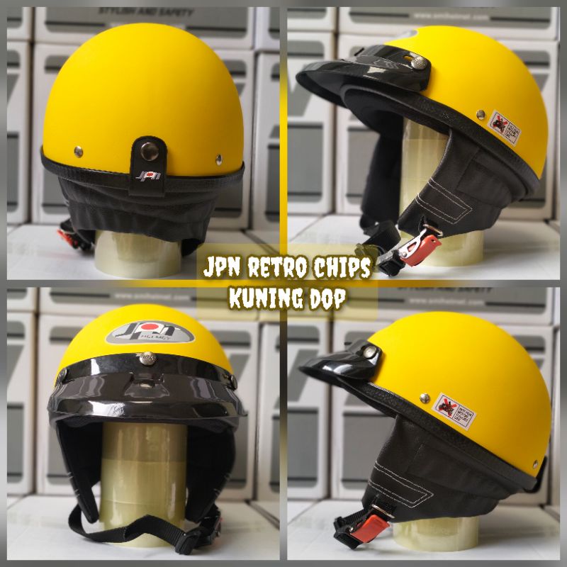 Jual Helm Chip Merek Jpn Warna kuning Dop | Shopee Indonesia