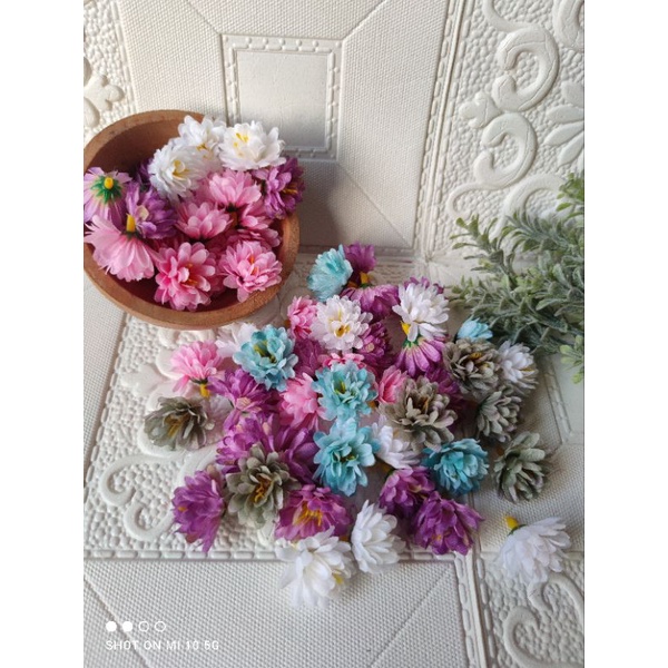 Jual BUNGA KRISAN CRYSAN BUNGA ARTIFICIAL BUNGA PLASTIK HIASAN MAHAR ...