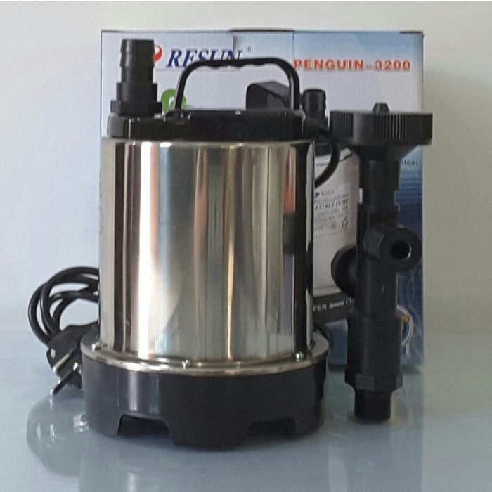 Jual RESUN PENGUIN 3200 Submersible Pump / Pompa Celup Kolam Stainless ...