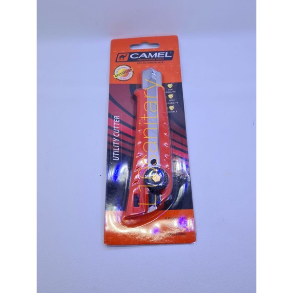 Jual Pisau Cutter Putar CAMEL / Cutter Bagus Pengunci Putar CAMEL ...