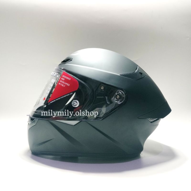 Jual KYT TT COURSE SOLID PLAIN BLACK MATT ( DOFF ) | Shopee Indonesia