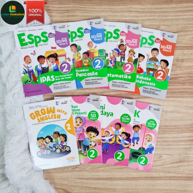 Jual Seri Esps SD Kelas 2 - Kurikulum Merdeka - Penerbit Erlangga - Buku Original | Shopee Indonesia