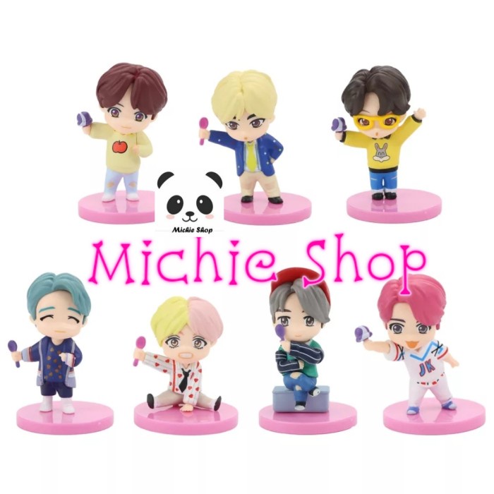 Jual Figure BTS BT21 Dynamite Mic Drop Dance Toppers Kue Korean POP Army buo02 | Shopee Indonesia