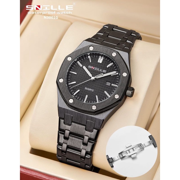 Jual Jam Snille Royal Oak watch original N 3001 G & N 3008 L include ...