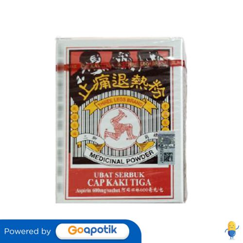 Jual CAP KAKI TIGA OBAT SAKIT KEPALA 1 GRAM BOX 12 SACHET | Shopee ...