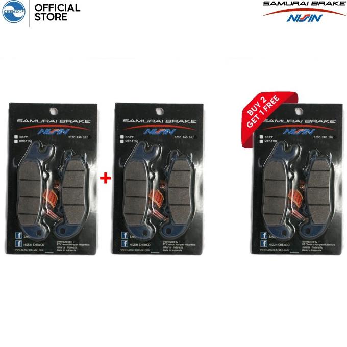 Jual Brake Pad Nissin Samurai Brake Cal 2 Pot (Buy 2 Get 1 Free ...