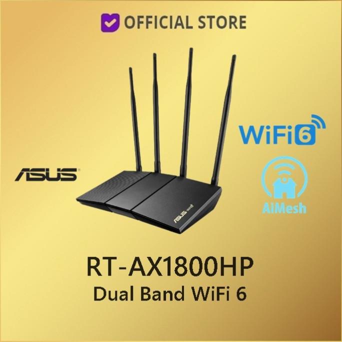 Jual ASUS RT-AX1800HP AX1800 Dual Band WiFi 6 Wireless Router with ...